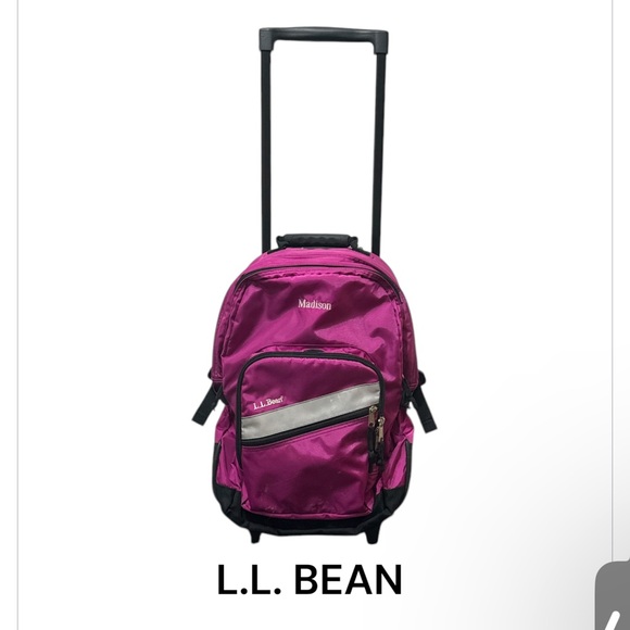 L.L. Bean | Bags | Authentic Ll Bean Signature Deluxe Rolling Wheels ...